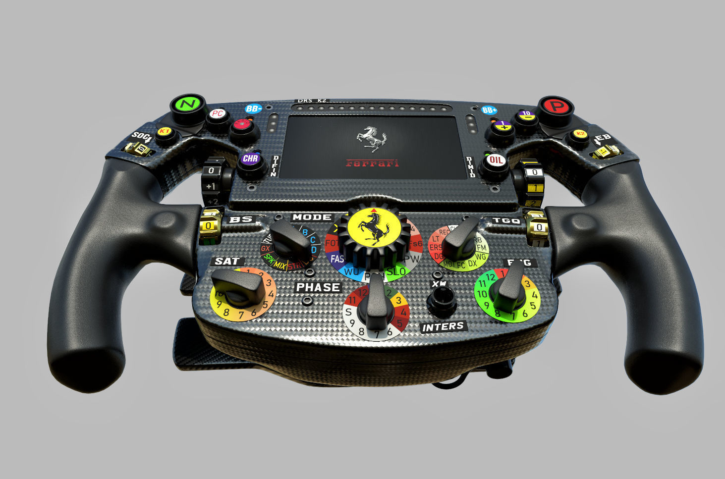 3D model F1 Ferrari Steering wheel VR / AR / low-poly | CGTrader