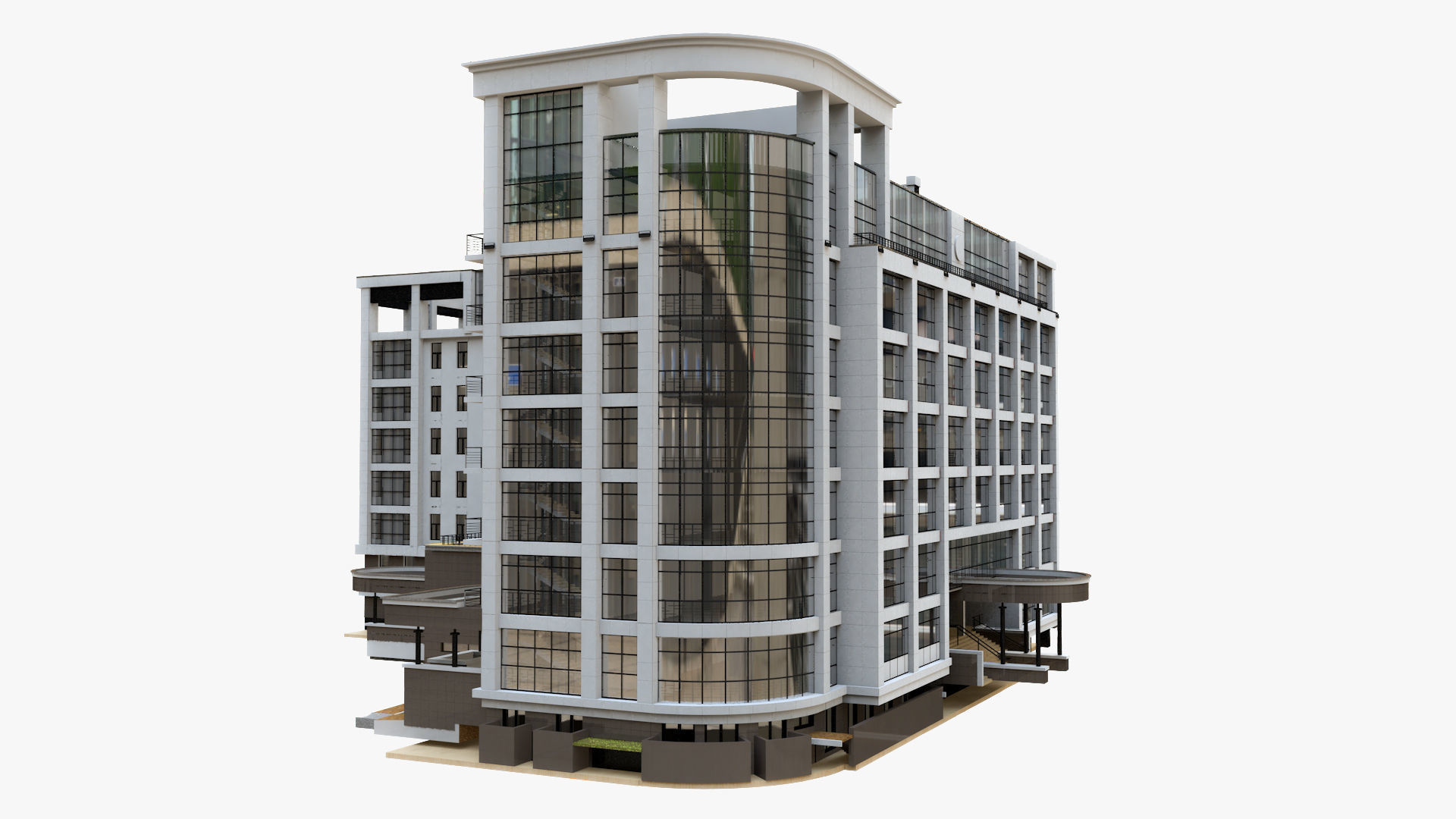 Urban Court Building 3D model | CGTrader