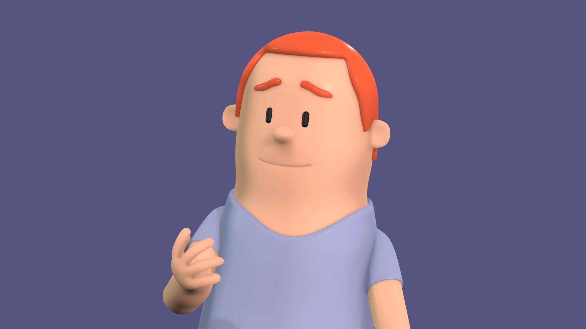 3D model 3D Illustration Explainer Toon Characters VR / AR / low-poly ...