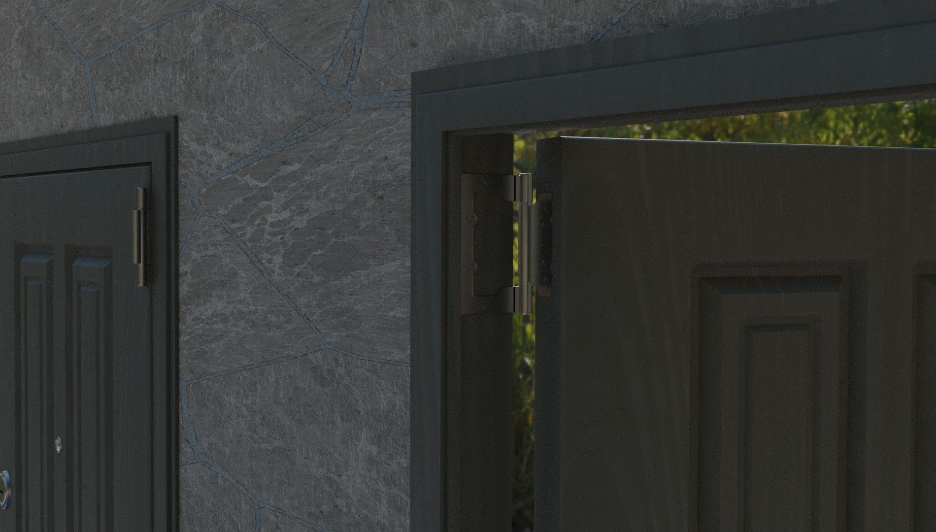 Low Poly Door 3D model | CGTrader