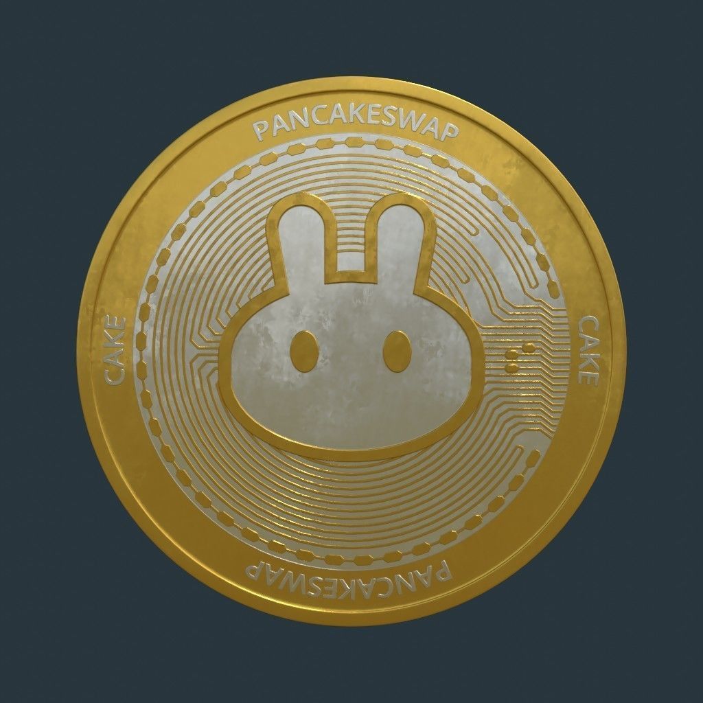 Pancake Swap CAKE - Cryptocurrency Coin 3D model | CGTrader