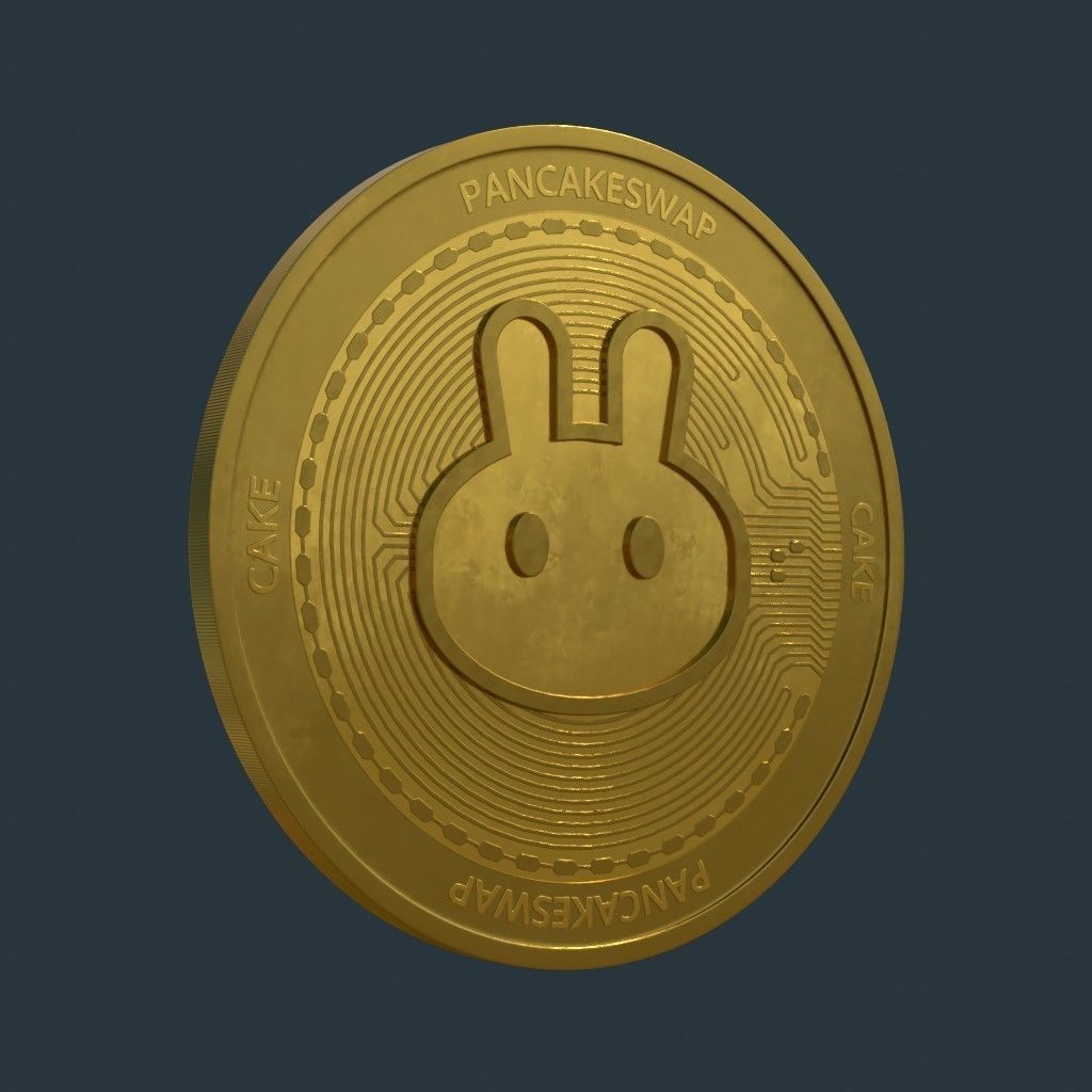 Pancake Swap CAKE - Cryptocurrency Coin 3D model | CGTrader