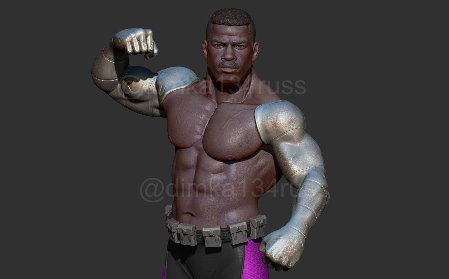 mortal kombat jax 3D model 3D printable | CGTrader