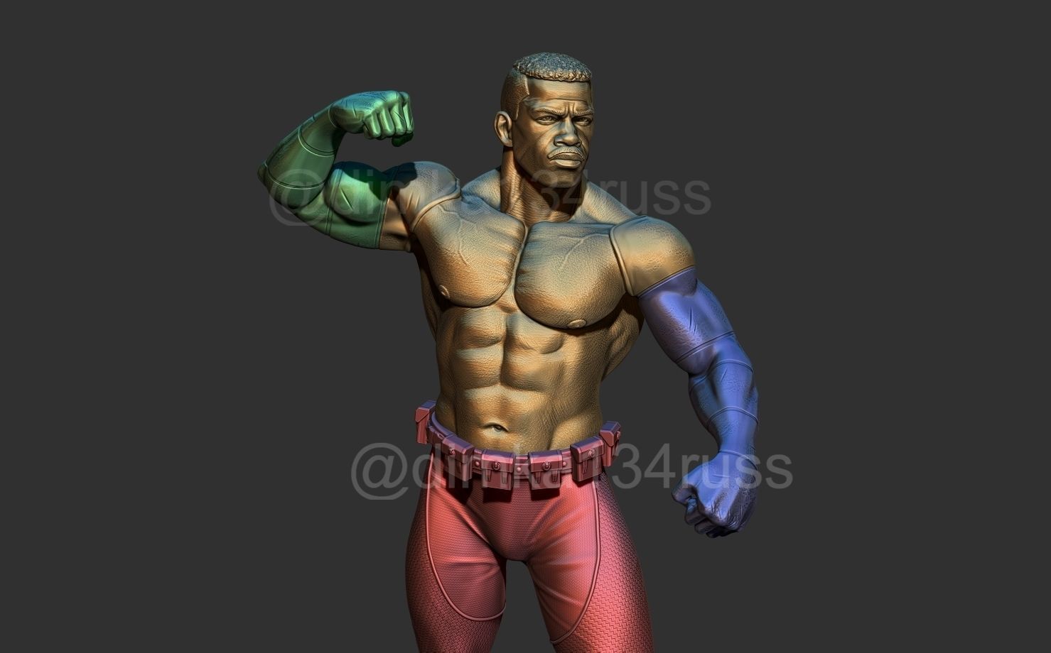mortal kombat jax 3D model 3D printable | CGTrader