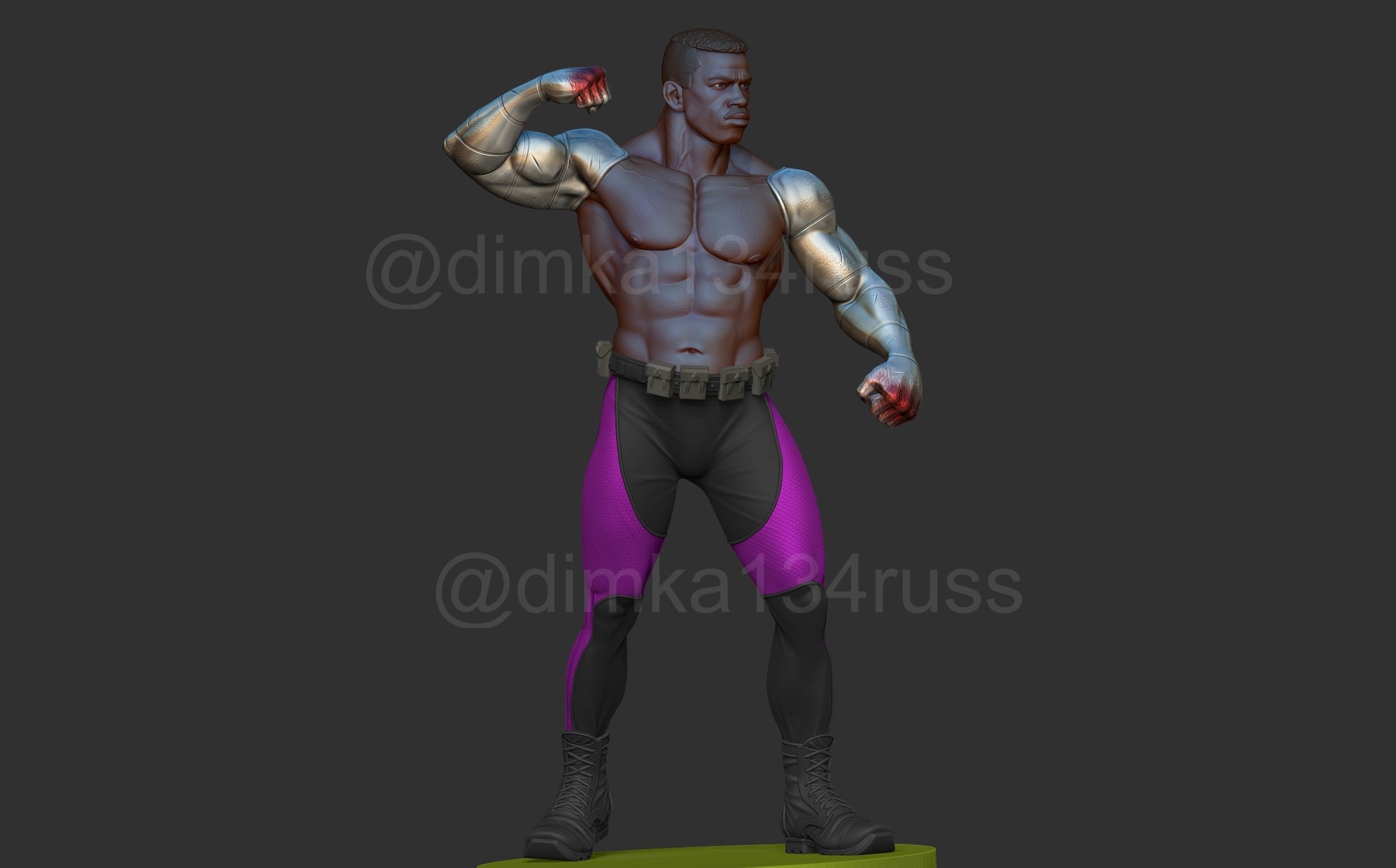 mortal kombat jax 3D model 3D printable | CGTrader