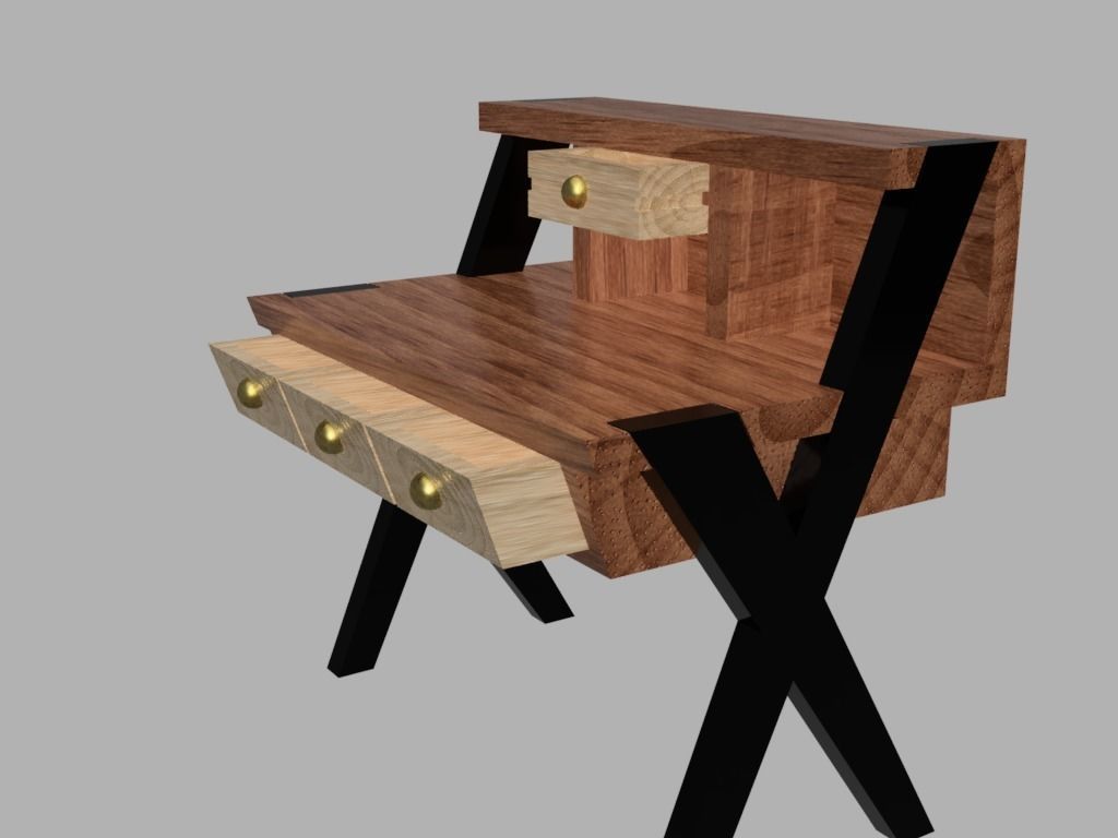 Table -Study 3D model 3D printable | CGTrader