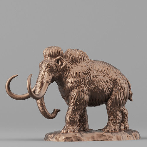 Mammoth woolly 3D model 3D printable | CGTrader