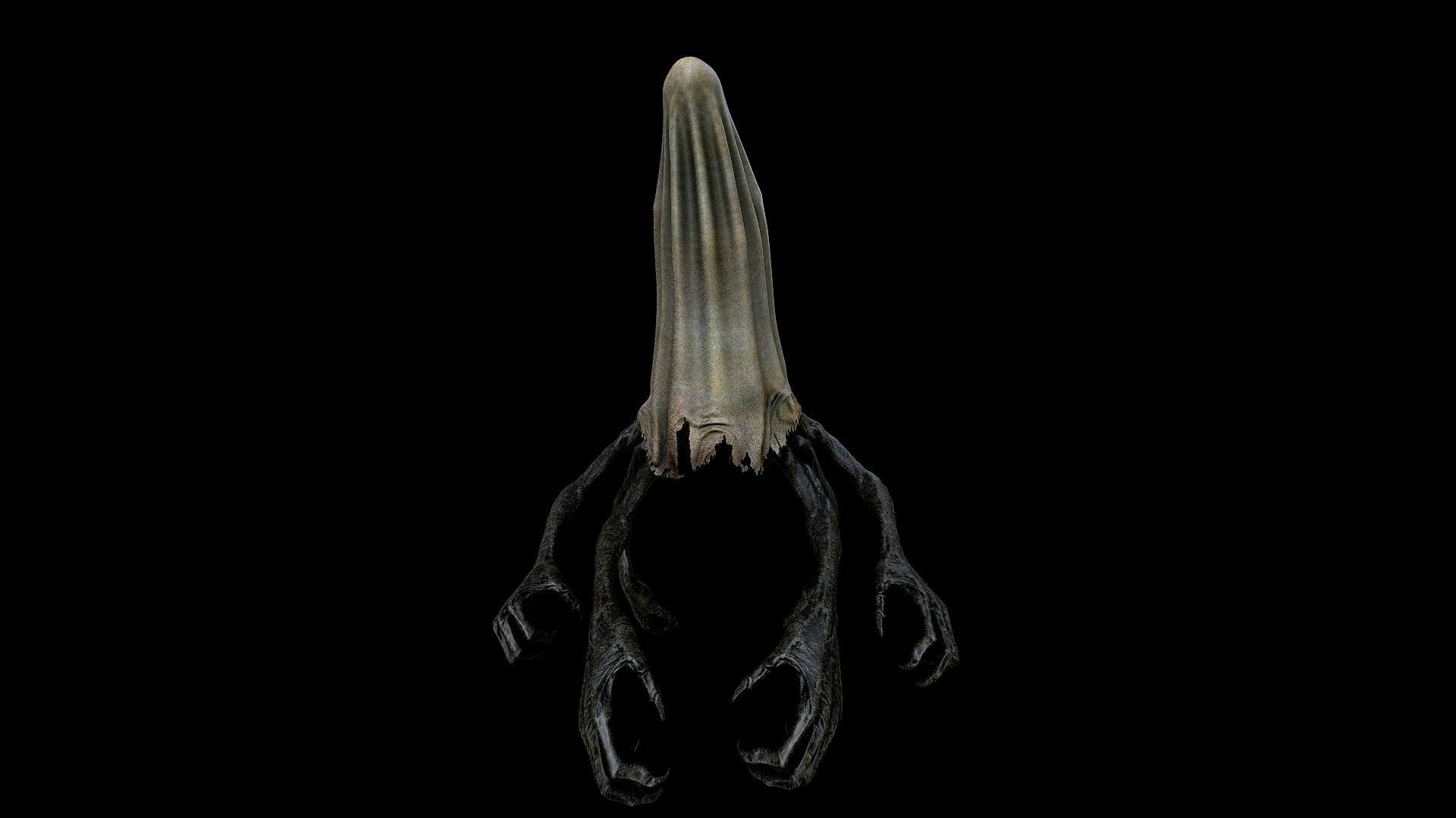 3D model Creepy Ghost VR / AR / low-poly rigged animated | CGTrader