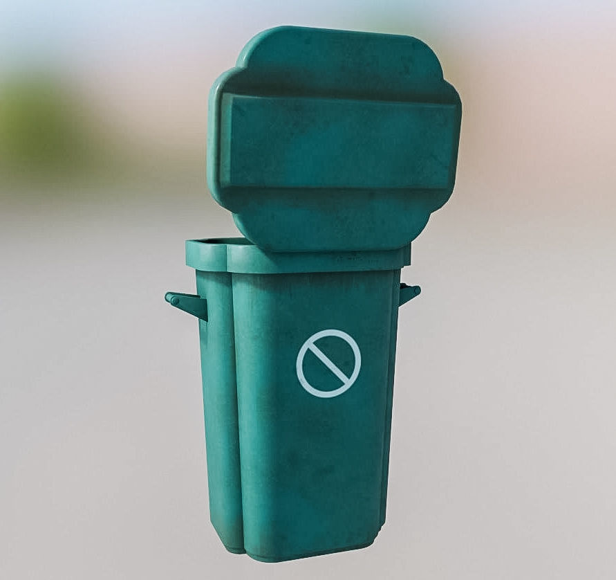 3D model Trash Bin 3D Model VR / AR / low-poly | CGTrader