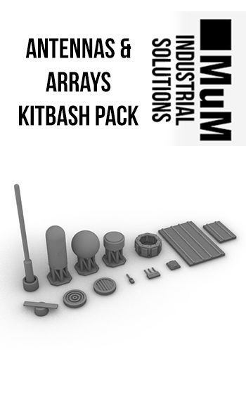 Antennas and Arrays Kitbash Pack 3D model 3D printable | CGTrader