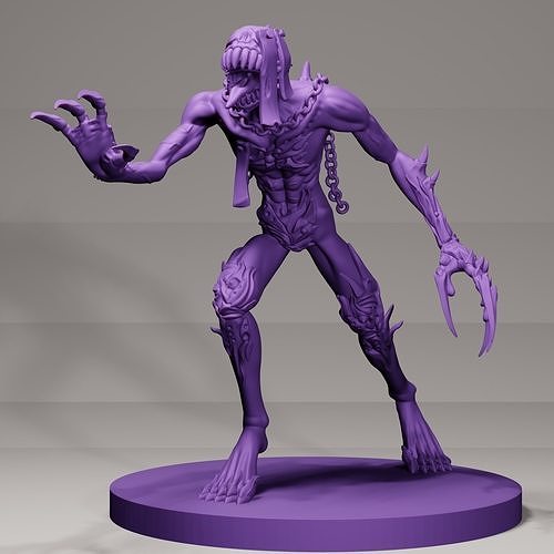 Malformed Revenant a 75mm printable gaming miniature 3D model 3D ...