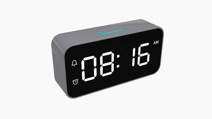 3D model Digital Desktop Clock VR / AR / low-poly | CGTrader