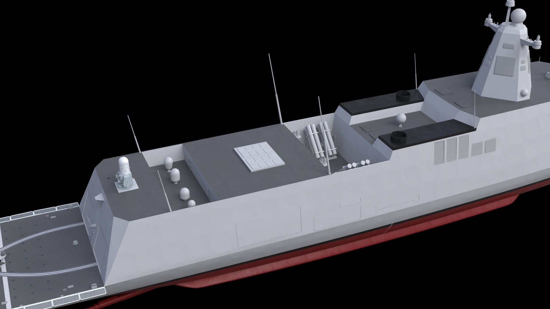 Korean KDDX destroyer DSME 8000 3D model | CGTrader