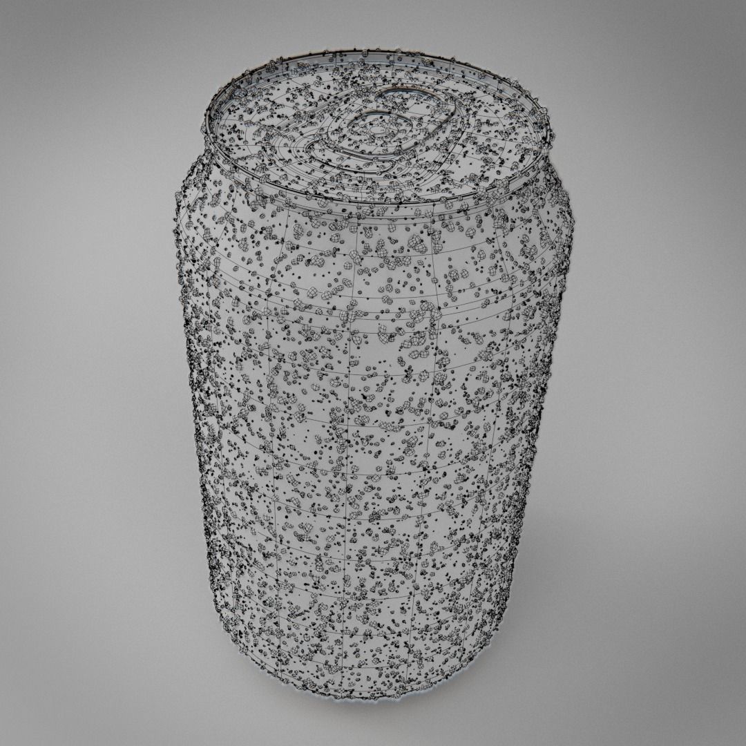 Standard can 330ml with water drops 3D model 3D model | CGTrader