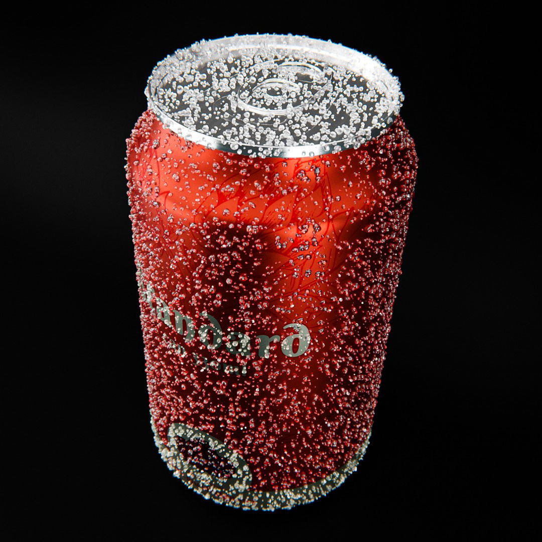 Standard can 330ml with water drops 3D model 3D model | CGTrader