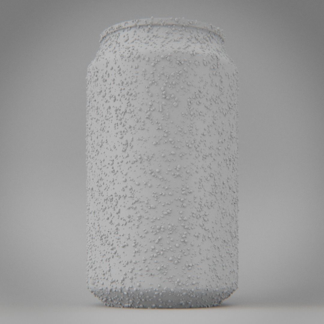 Standard can 330ml with water drops 3D model 3D model | CGTrader
