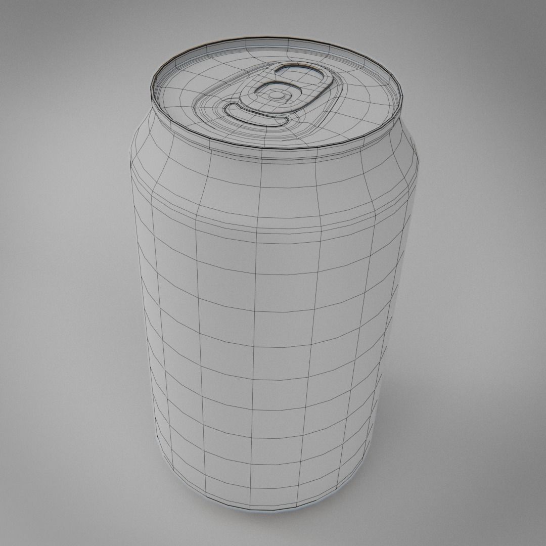 Standard can 330ml with water drops 3D model 3D model | CGTrader