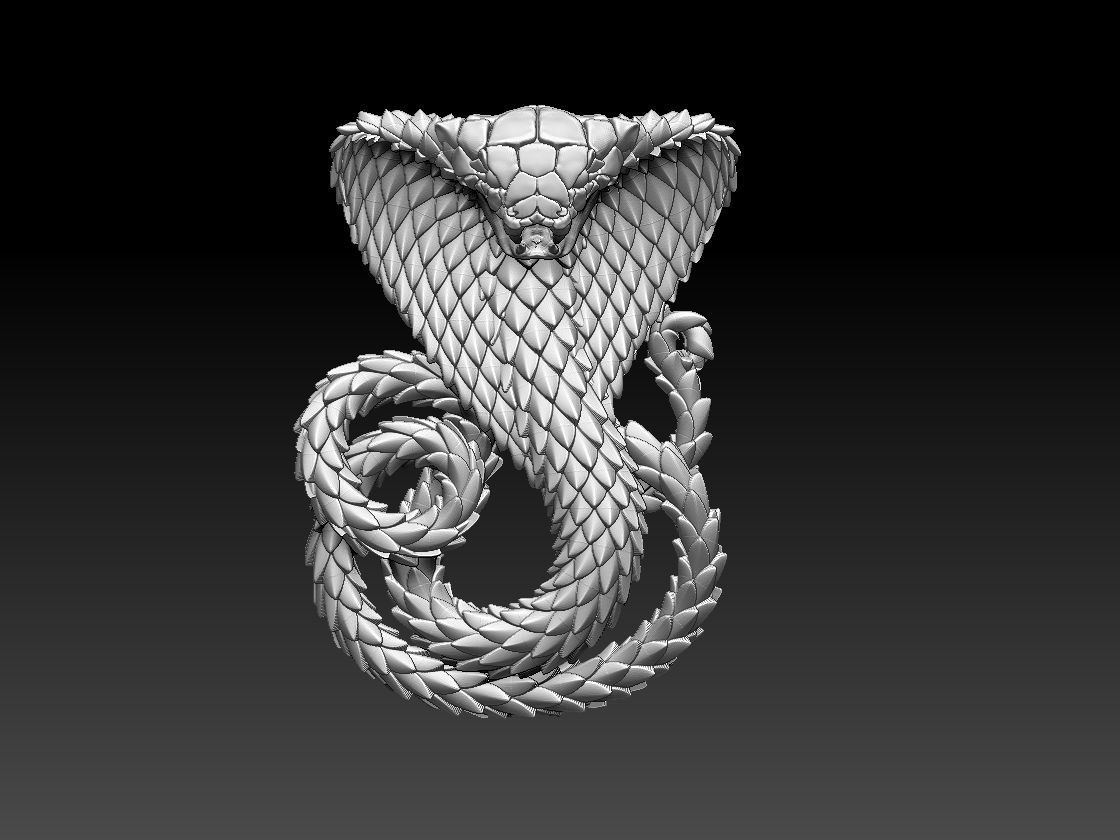 cobra snake 3D model 3D printable | CGTrader