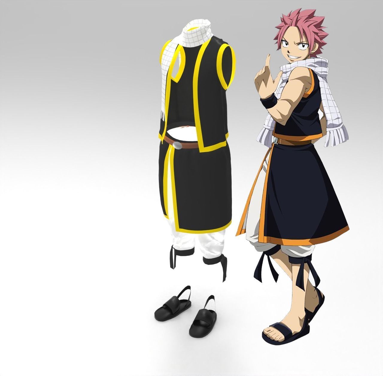 3D Natsu Dragneel Clothes 3D model | CGTrader