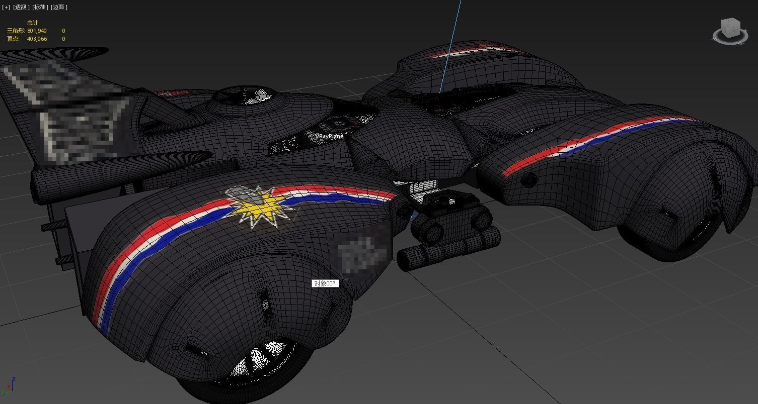 4WD model American team racing car 3D model | CGTrader