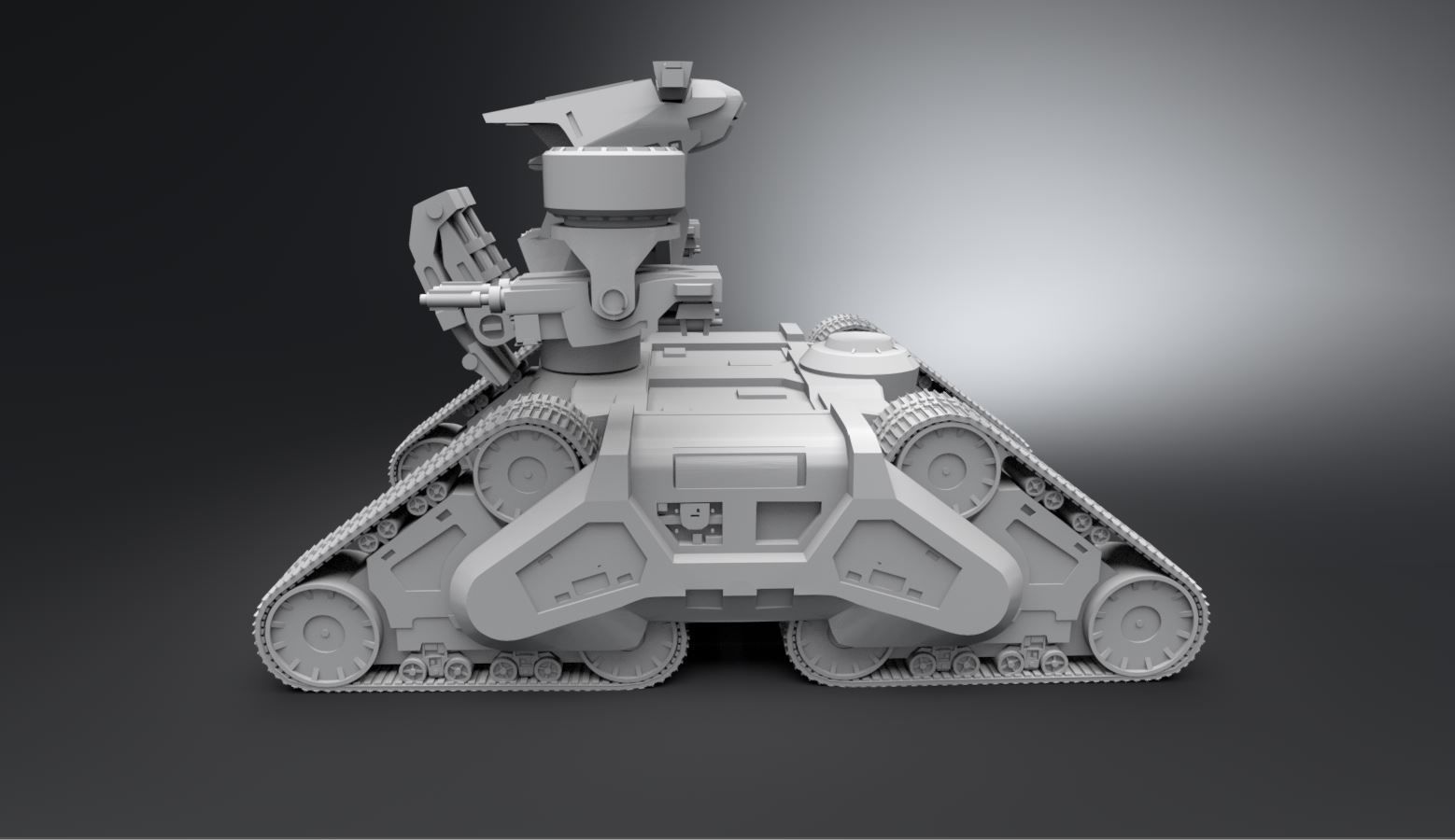 Terminator HK Tank Scale model 3D model 3D printable | CGTrader