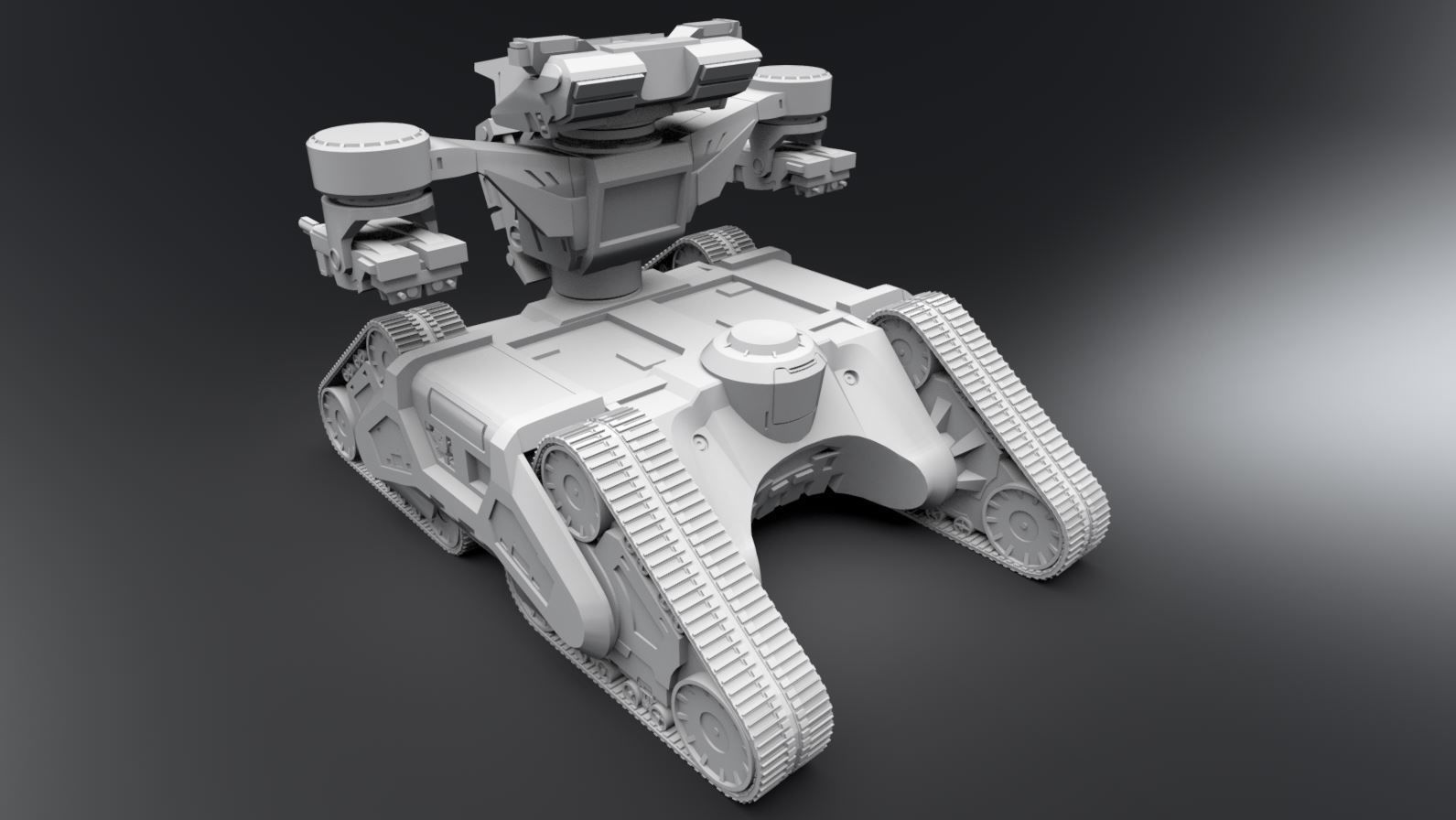 Terminator Hk Tank Scale Model 3d Model 3d Printable Cgtrader