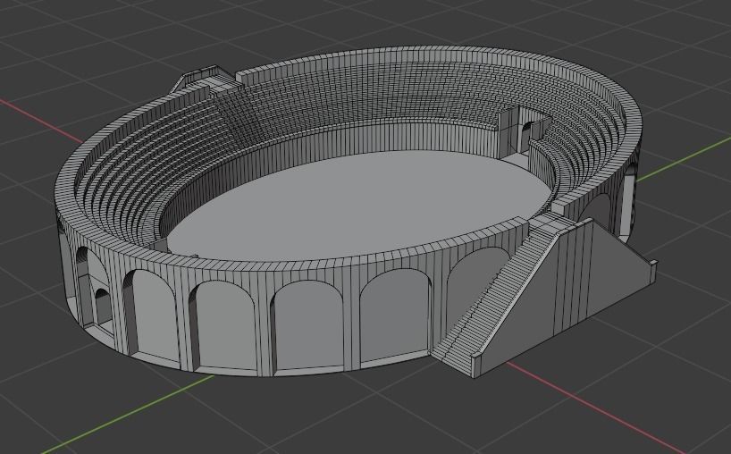3D model Roman amphitheatre VR / AR / low-poly | CGTrader