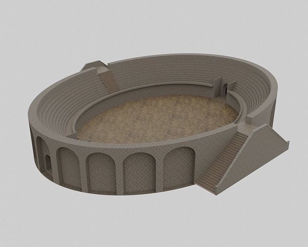3D model Roman amphitheatre VR / AR / low-poly | CGTrader