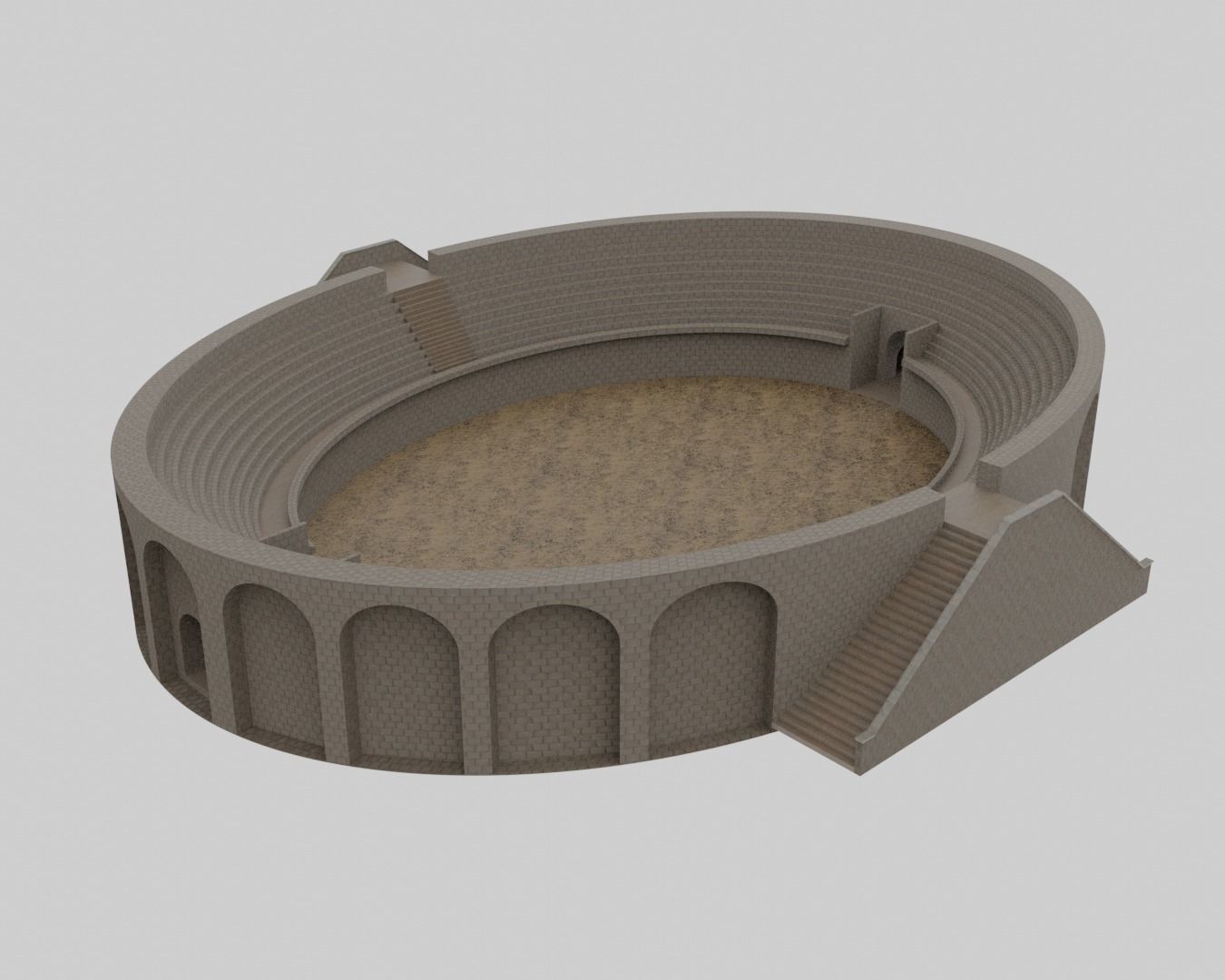 3D model Roman amphitheatre VR / AR / low-poly | CGTrader