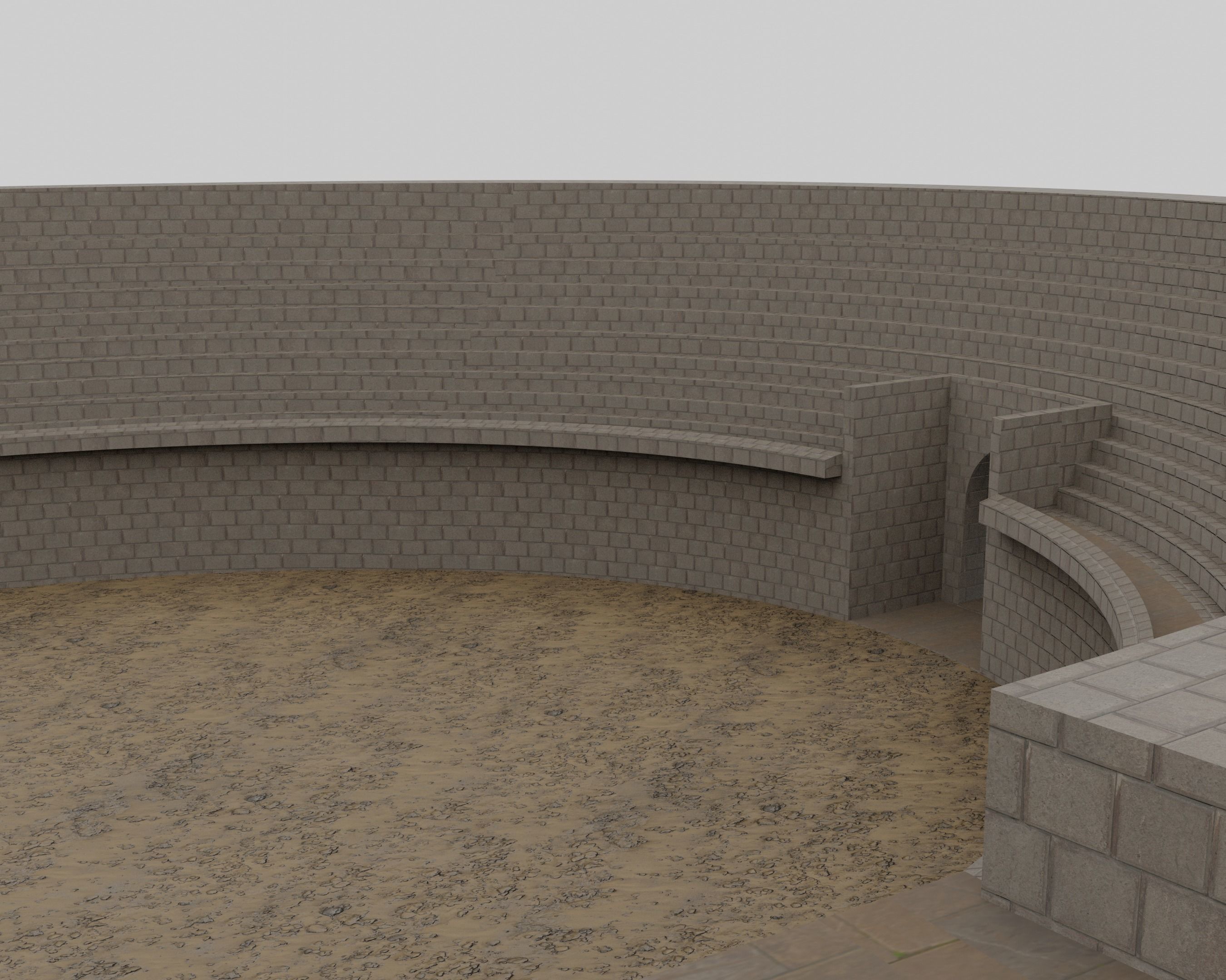 3D model Roman amphitheatre VR / AR / low-poly | CGTrader