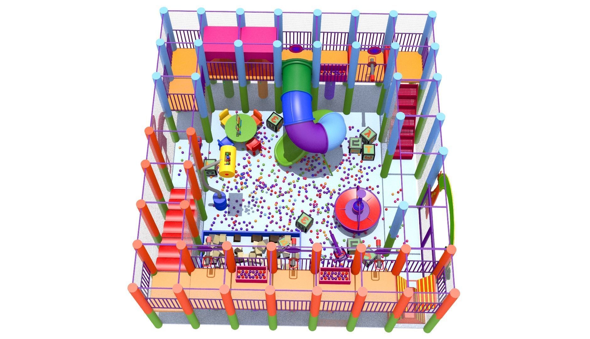 Indoor Playground 3D model | CGTrader