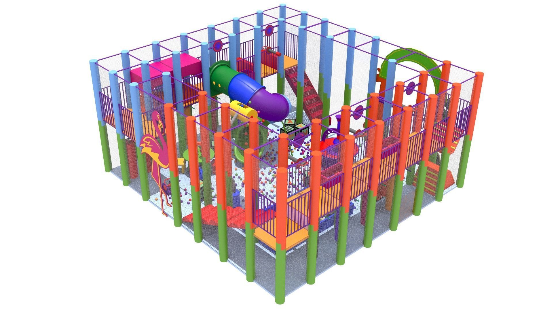 Indoor Playground 3D model | CGTrader