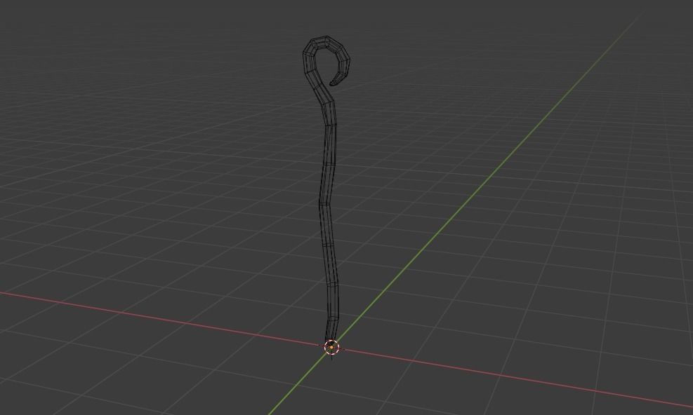 3D model Stylized Wizard Simple Wooden Staff VR / AR / low-poly | CGTrader