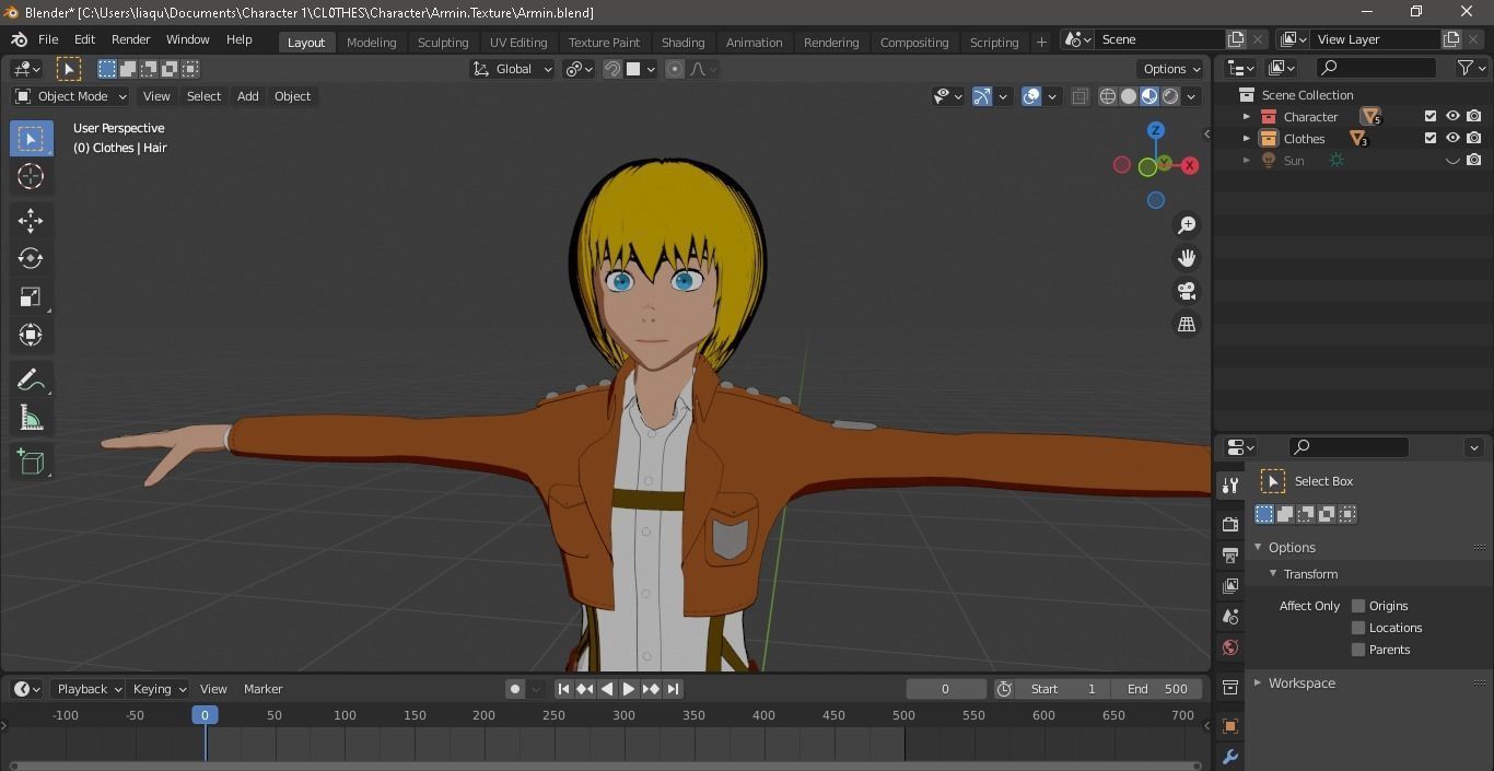 Armin AttackOnTitian free 3D model | CGTrader