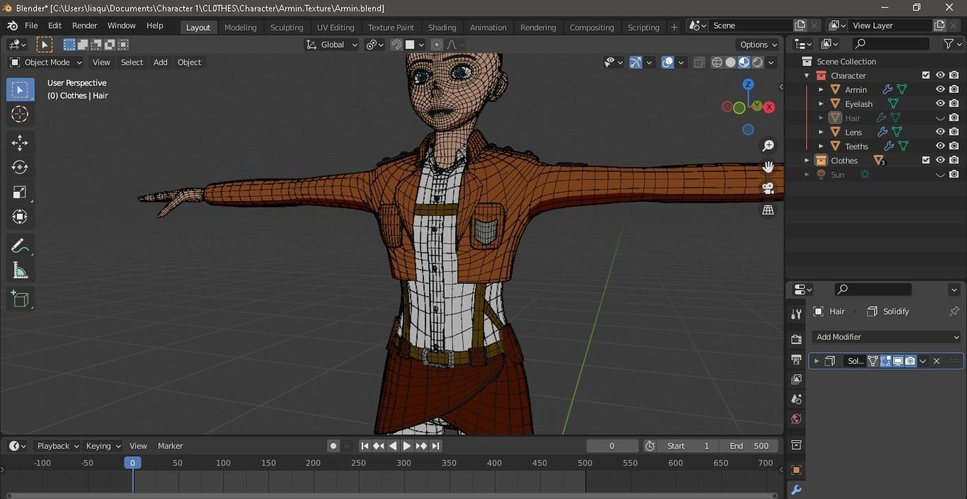 Armin AttackOnTitian free 3D model | CGTrader