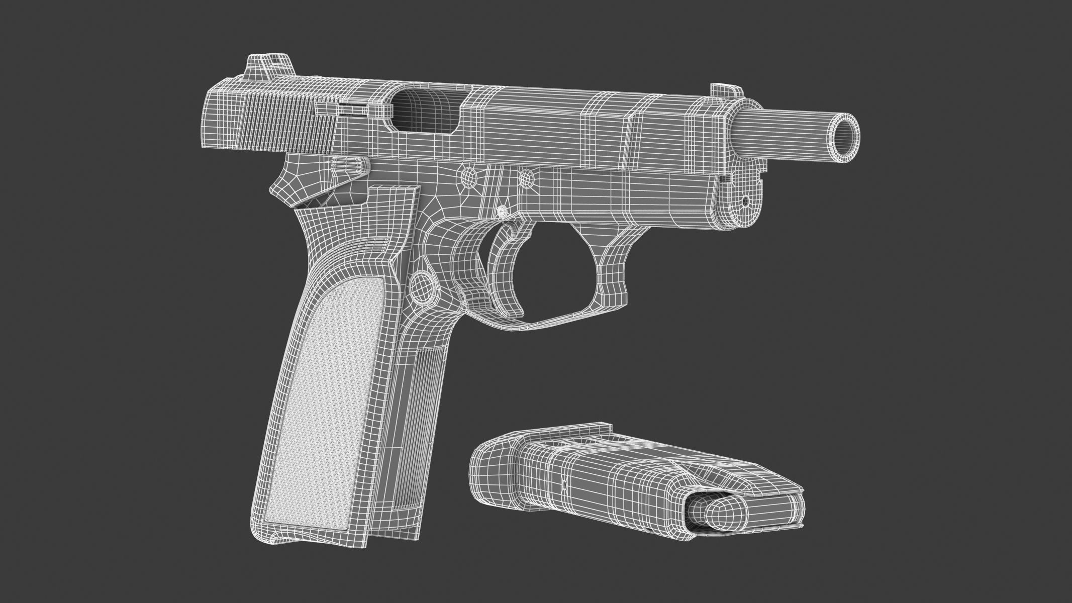 FN HP-DA Pistol 3D model | CGTrader