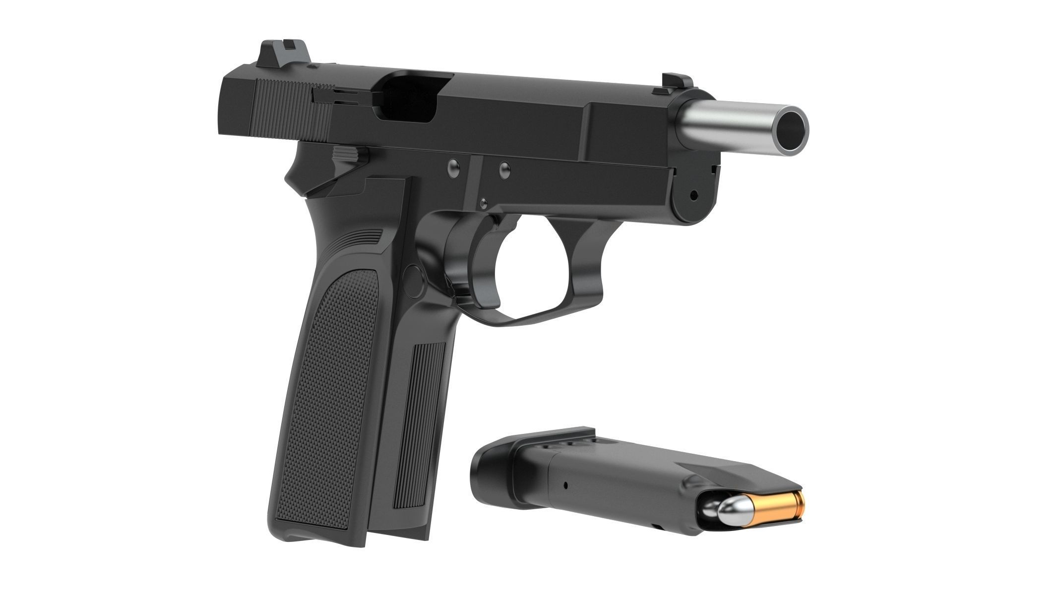 FN HP-DA Pistol 3D model | CGTrader