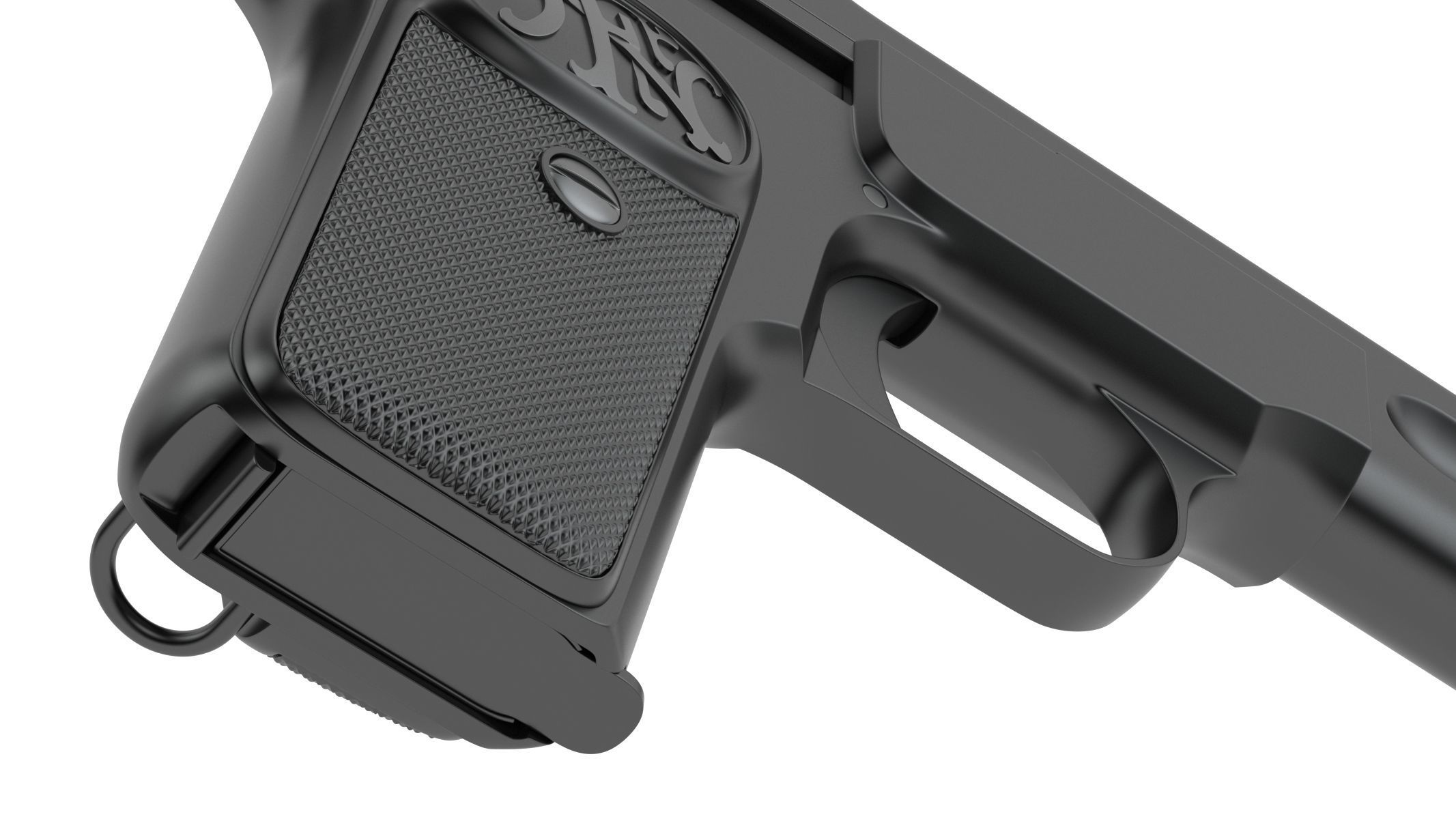 FN M1900 Pistol 3D model | CGTrader