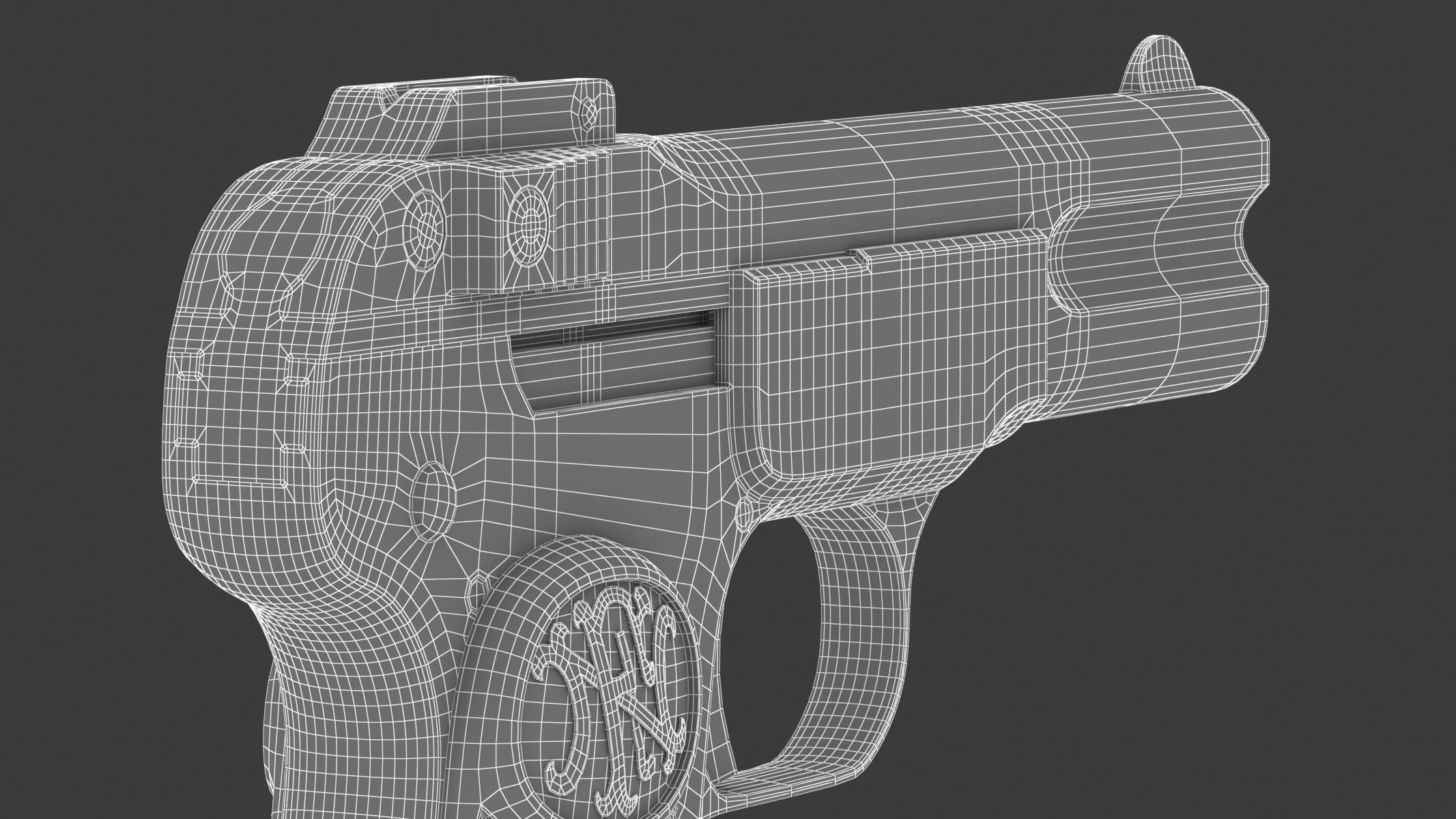 FN M1900 Pistol 3D model | CGTrader
