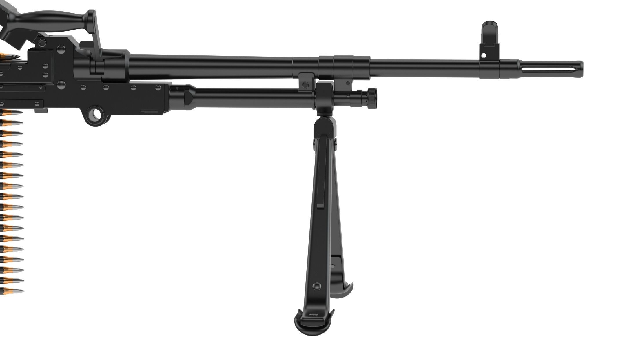 FN MAG Machine Gun 3D model | CGTrader