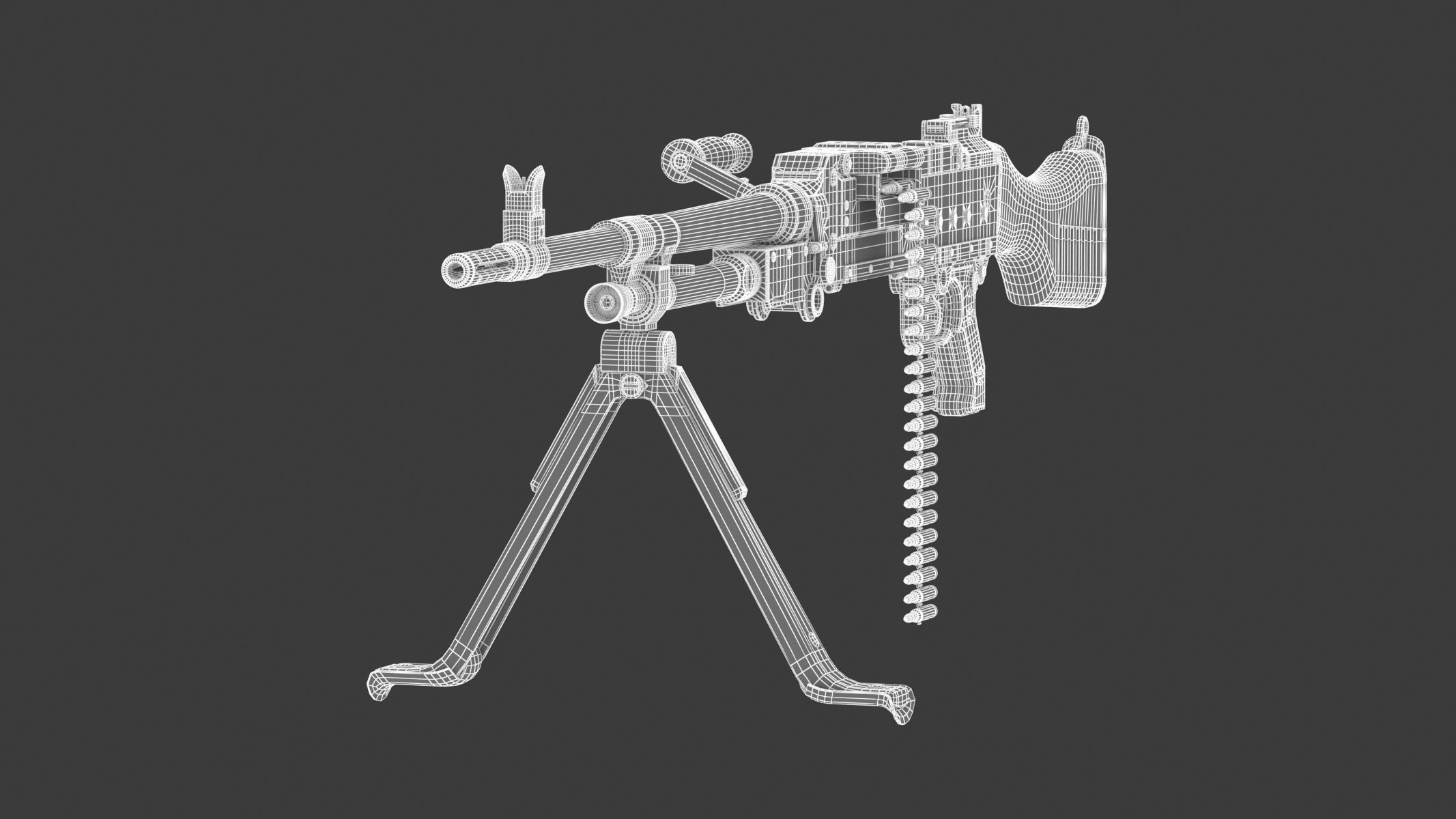 FN MAG Machine Gun 3D model | CGTrader