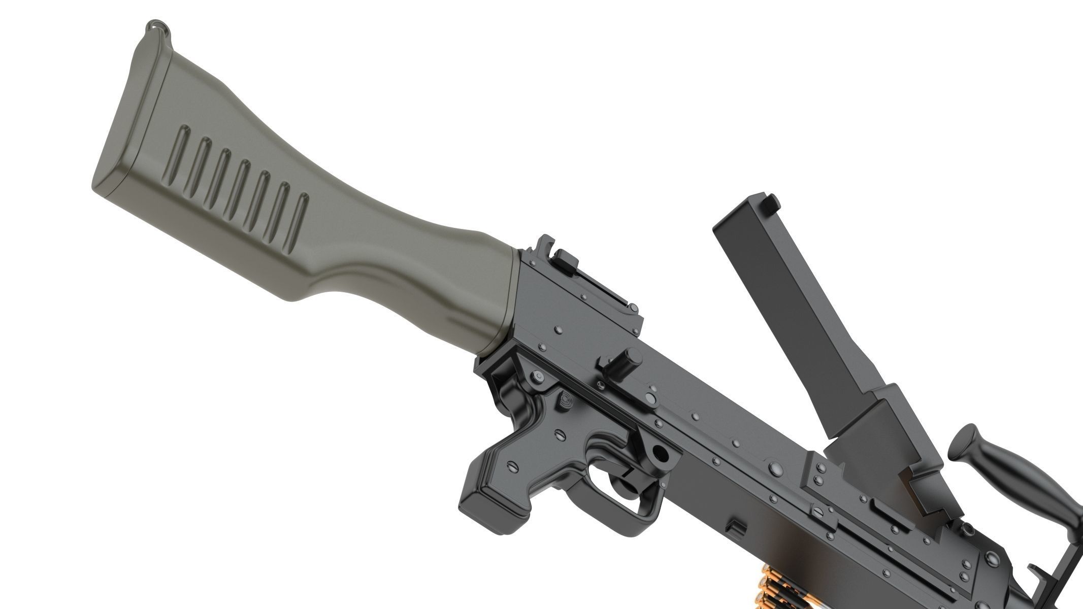 FN MAG Machine Gun 3D model | CGTrader