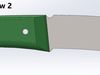 Knife Design 1 - SolidWorks CAD Model 3D model rigged | CGTrader
