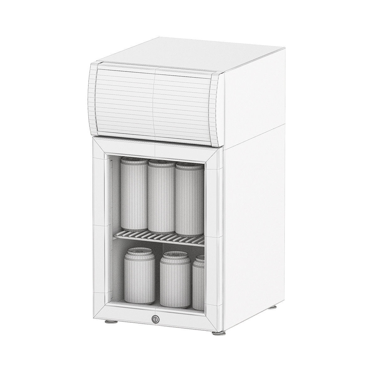 Mini refrigerator Red Bull 3D model | CGTrader