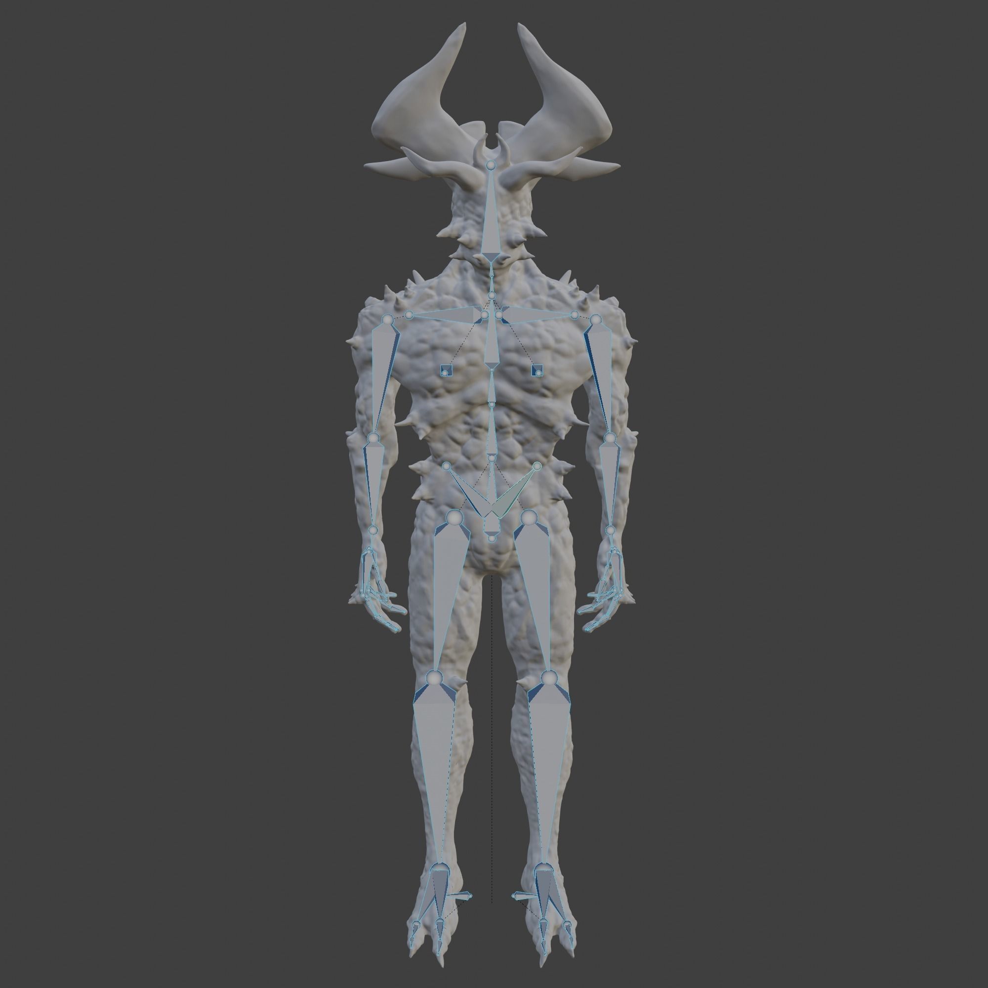 3D model The Faceless Demon low-poly rigged VR / AR / low-poly | CGTrader