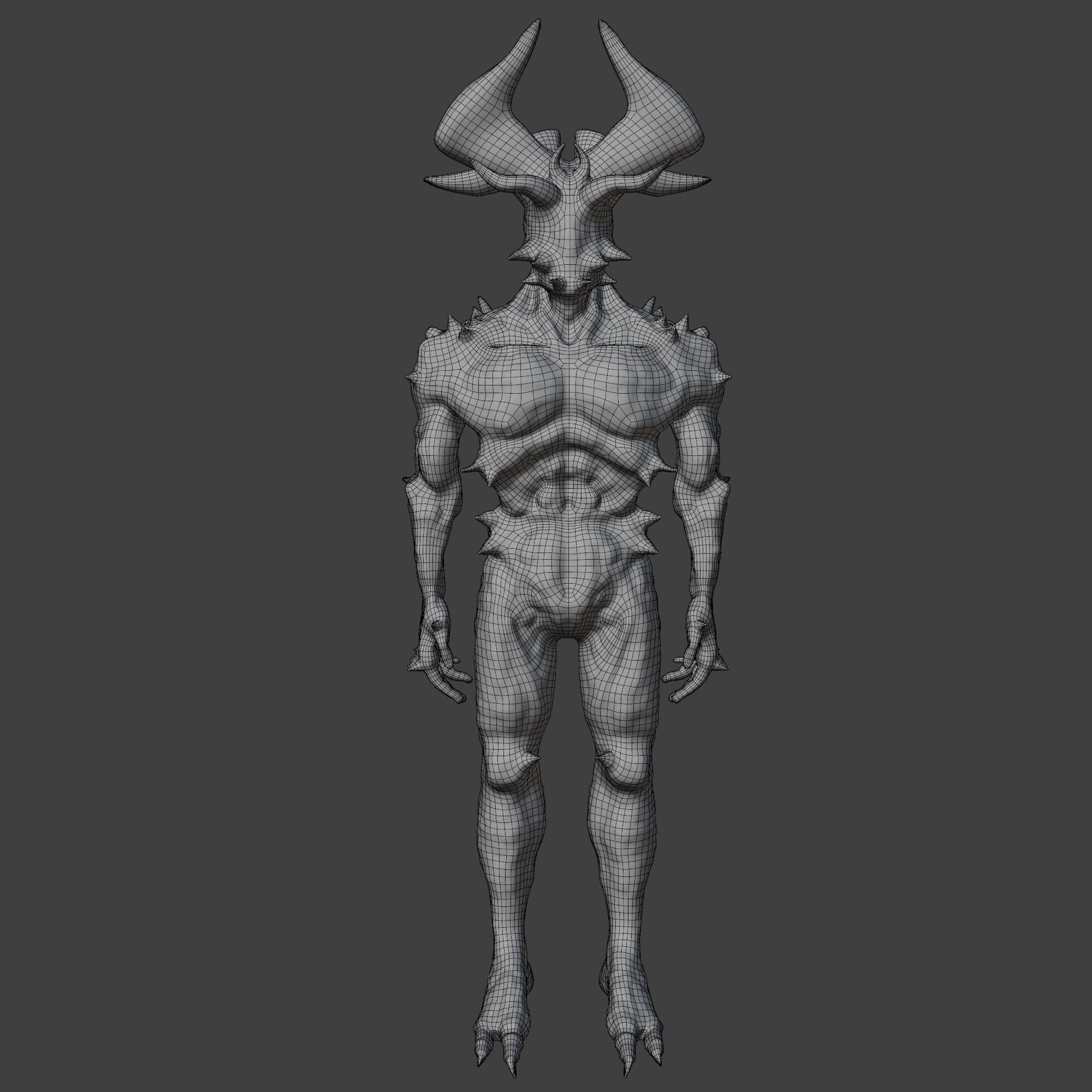 3D model The Faceless Demon low-poly rigged VR / AR / low-poly | CGTrader
