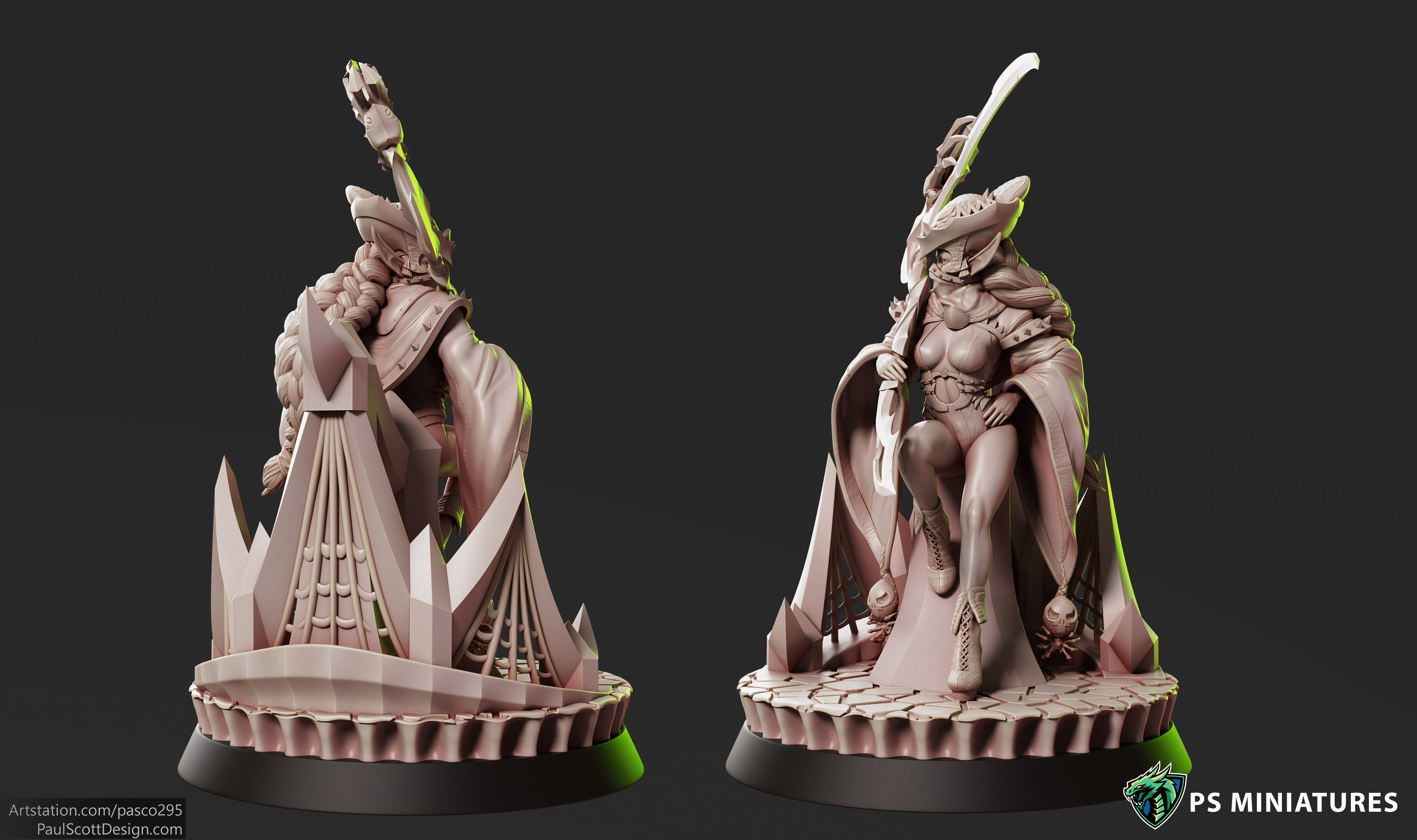 Drow Reaper Pose 3 3D model 3D printable | CGTrader