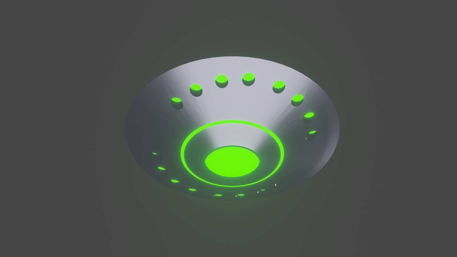 3D model simple metal ufo spaceship VR / AR / low-poly | CGTrader