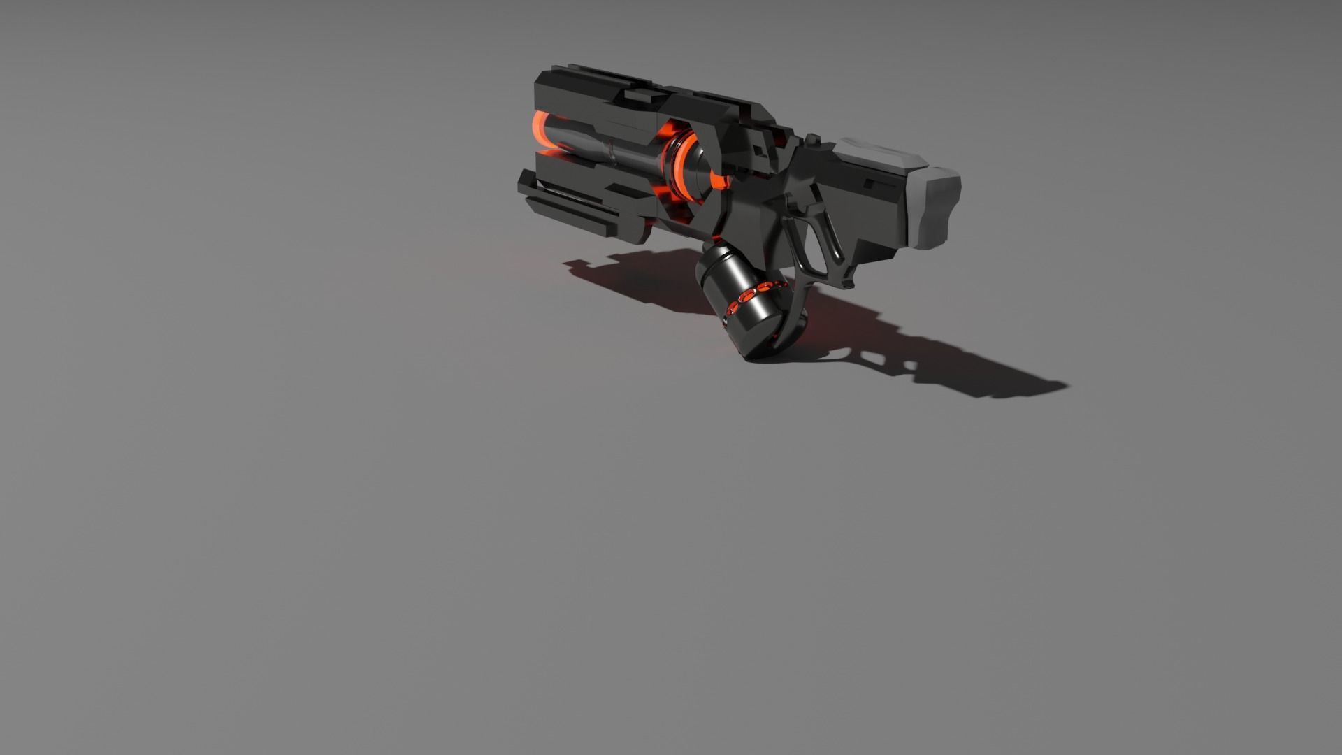 futuristic Gun free 3D model | CGTrader