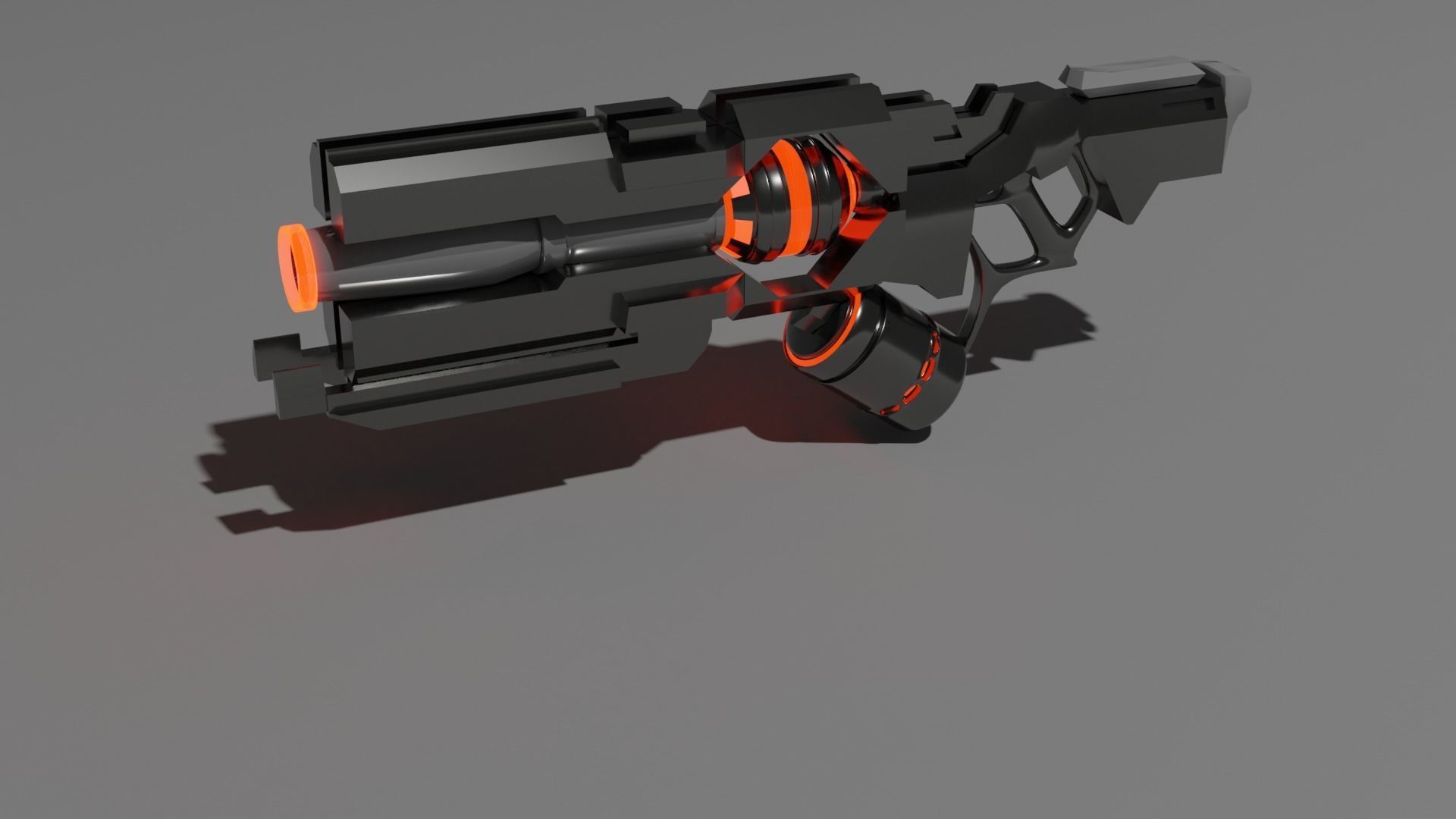 futuristic Gun free 3D model | CGTrader
